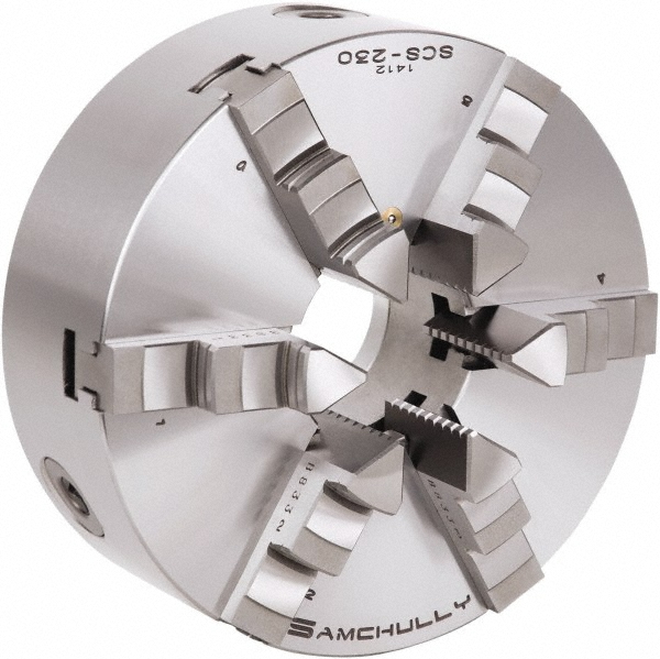 Samchully - Manual Lathe Chuck: 12", 6 Jaws, Self-Centering | MSC Direct
