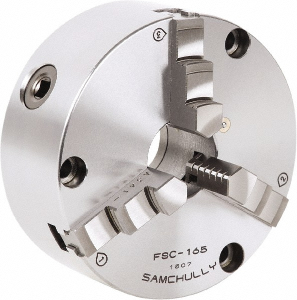 Samchully - Manual Lathe Chuck: 11", 3 Jaws, Self-Centering | MSC Direct