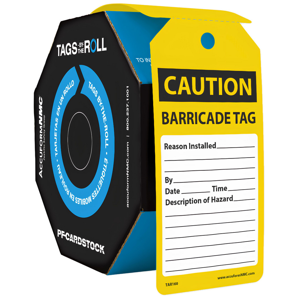 AccuformNMC - Accident Prevention Tag: Rectangle, 6-1/4" High ...