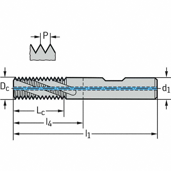 Walter-Prototyp - M12x1.75 Internal 1.75mm Pitch 10mm Shank 4-Flute RH ...