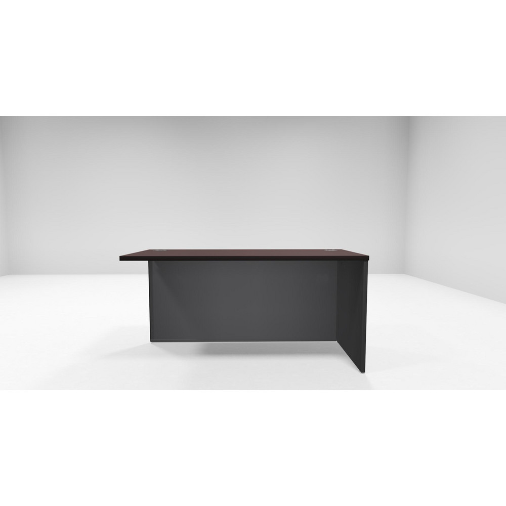 Hon - Desk: Steel-Reinforced High-Pressure Laminate, Mahogany | MSC Direct