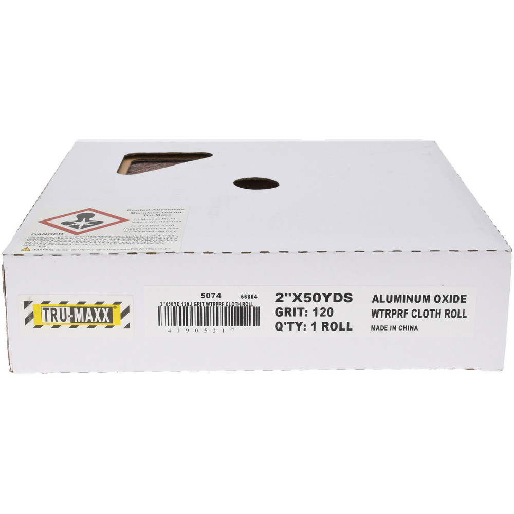 Tru-Maxx - 2" x 50 Yd 120 Grit Aluminum Oxide Shop Roll | MSC Direct