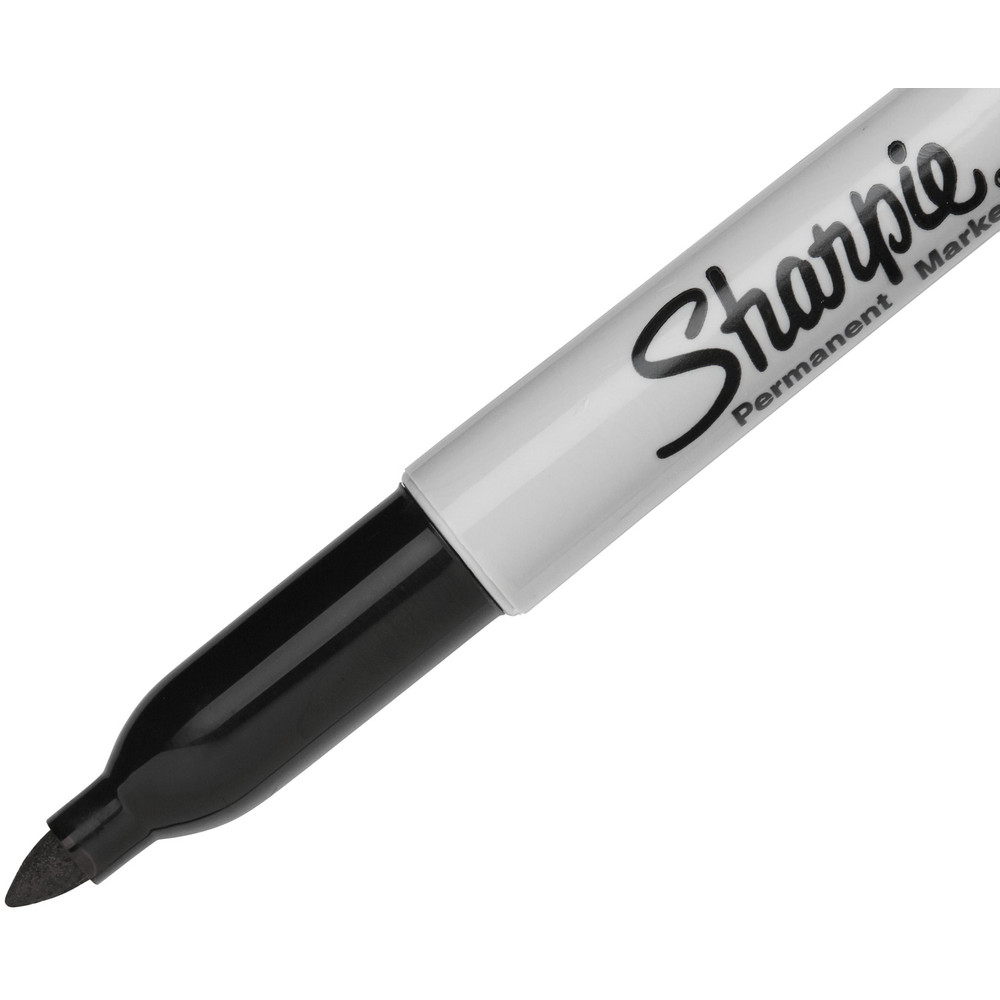 Sharpie - Fine Point Permanent: Jet Black, Solvent-Based, Point Tip ...