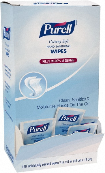 PURELL® - PURELL Cottony Soft Hand Sanitizing Wipes, 120 Individually ...