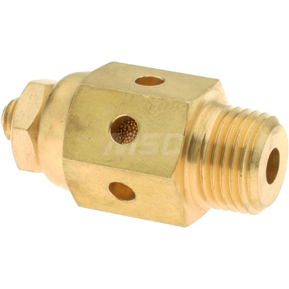 PRO-SOURCE - 1/8 Male NPT, 1/2" Hex, 1-5/16" OAL, Speed Control Muffler ...