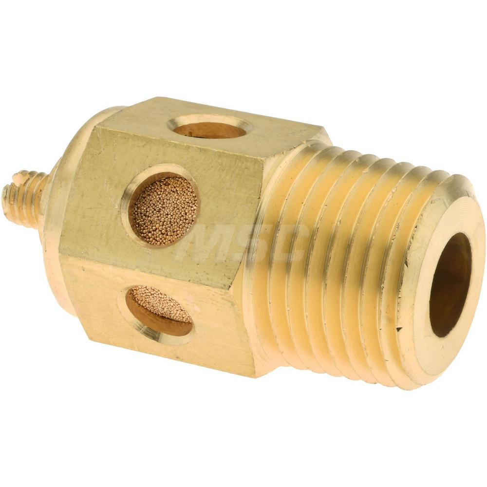 PRO-SOURCE - Pneumatic Speed Control Muffler: 1/2" Male NPT, 60 CFM ...