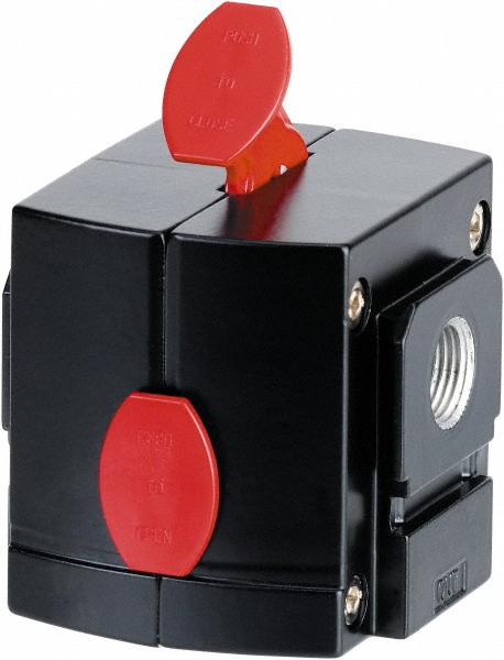 ARO/Ingersoll-Rand - FRL Modular Threaded Lock-Out Valve: Aluminum, 1/2 ...