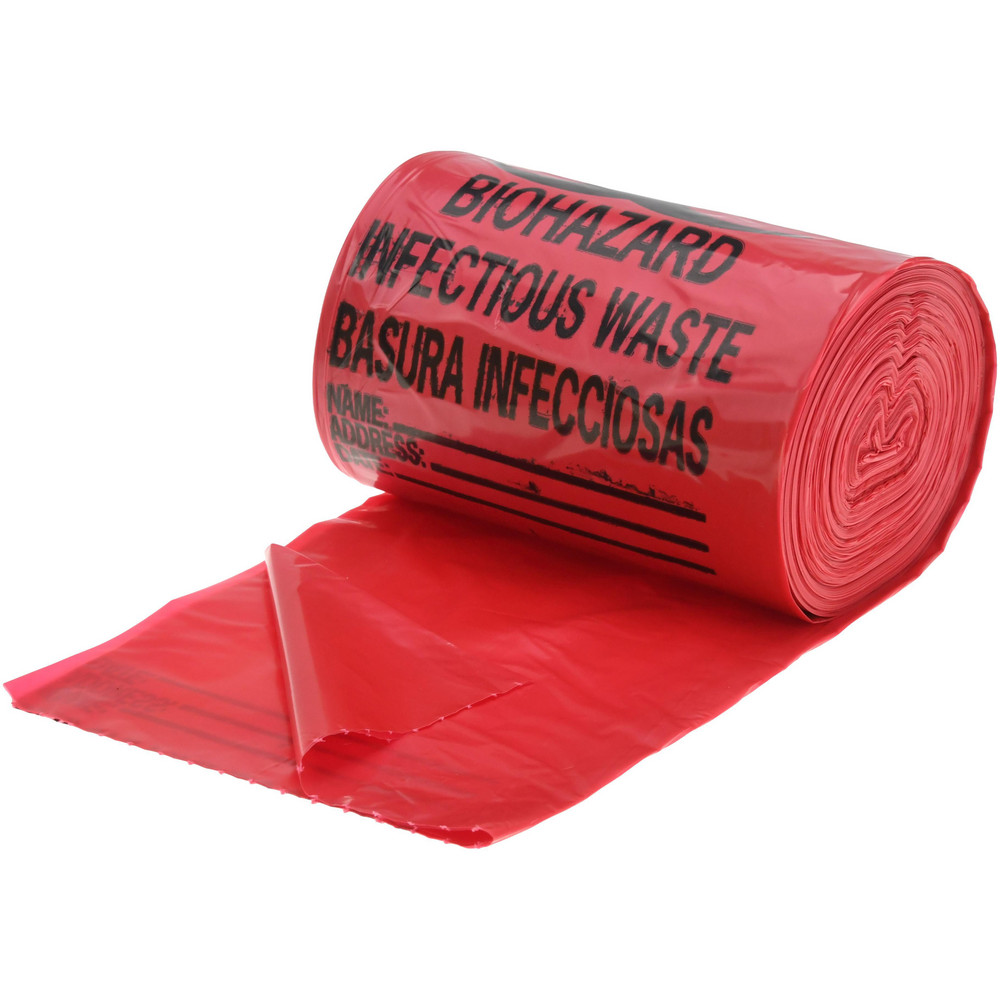 PRO-SOURCE - Pack of (500) 10 Gal Capacity, Red, Hazardous Waste Bags ...