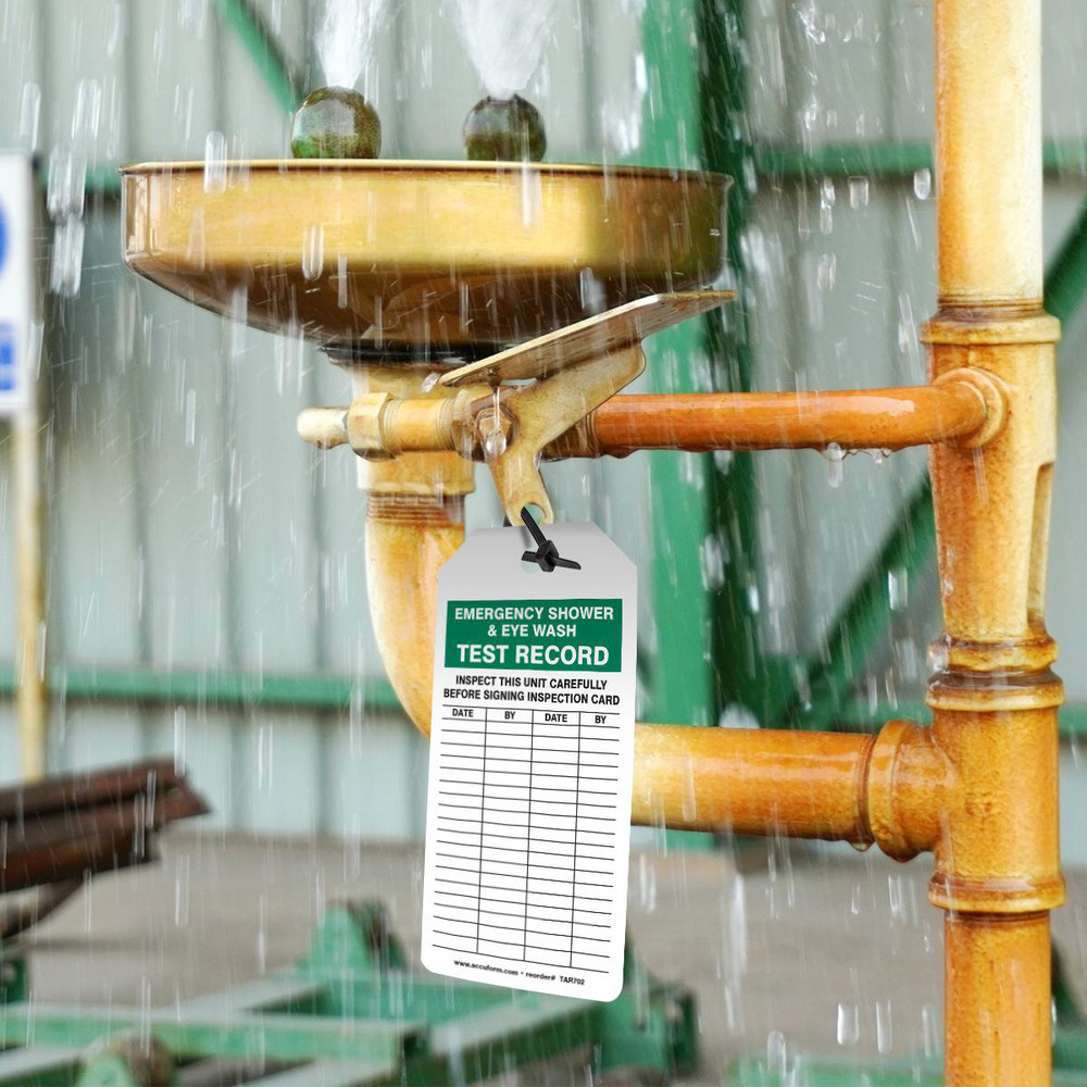 AccuformNMC - Inspection Tag: Rectangle, 6-1/4" High, Synthetic Paper ...