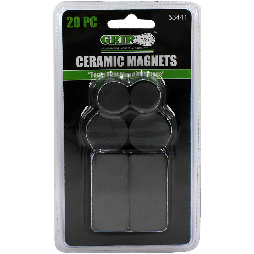 Grip-On - Magnet Assortment Sets: Magnet Material: Ferrite; Average ...