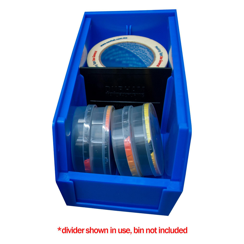 Durham - Bin Divider: Use with PB30230, Black | MSC Direct