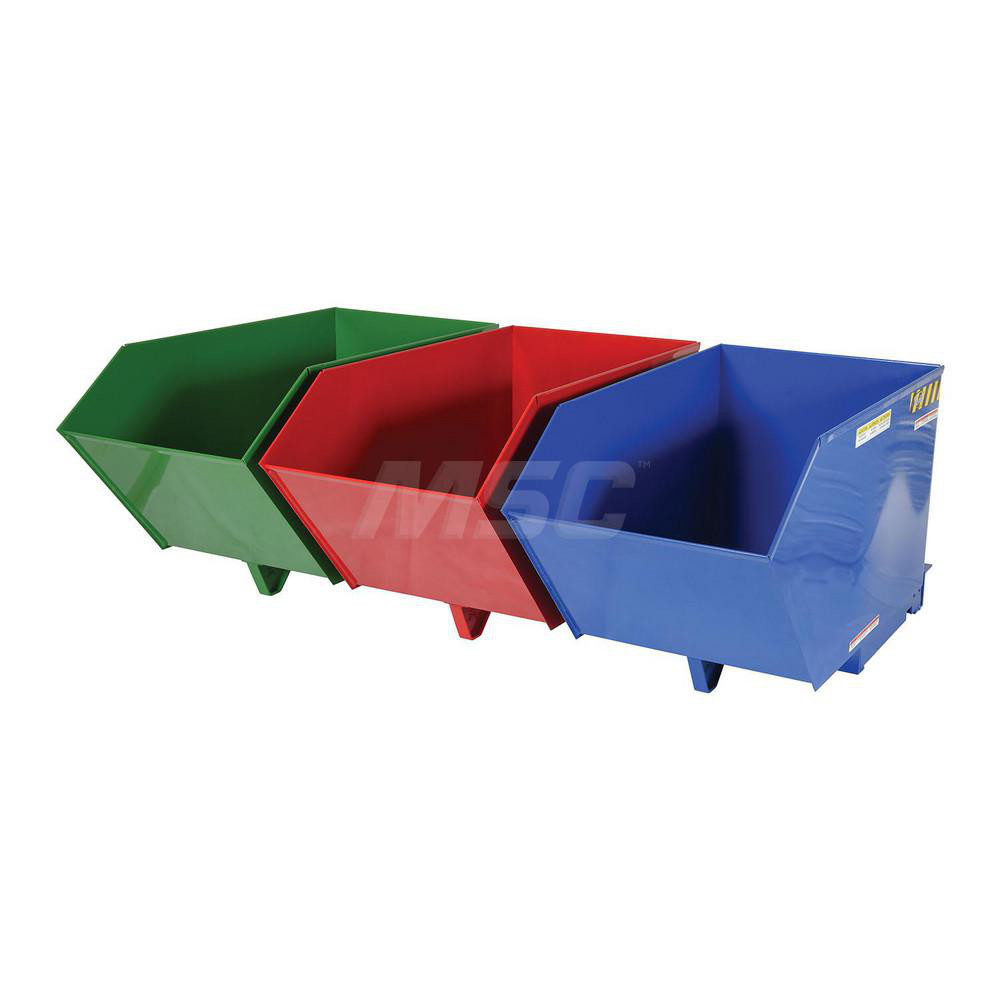 Vestil - Stationary Tilt Hopper: 2,000 lb Capacity, 80" Wide, 57.69 ...