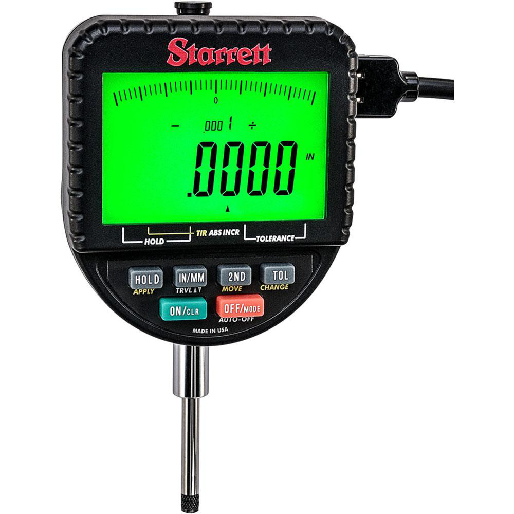 Starrett - LCD Electronic Drop Indicator: 1" Max, 0.000200" Accuracy ...