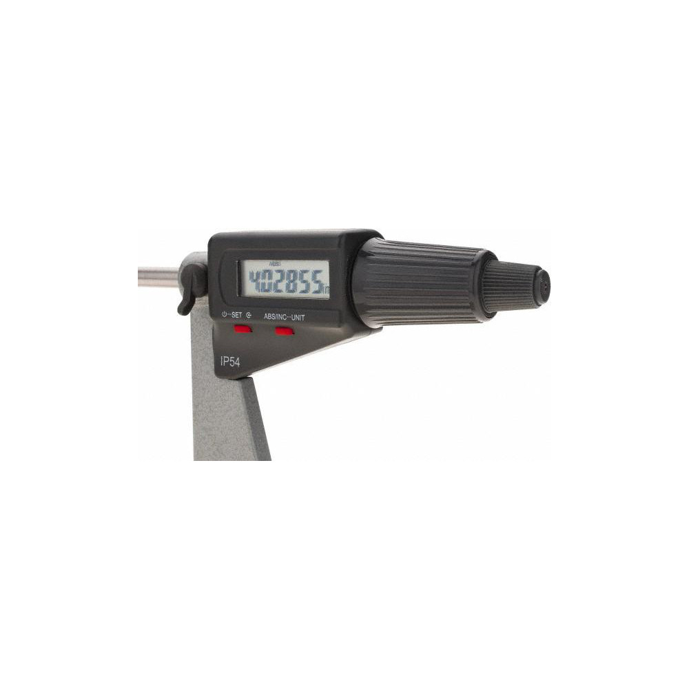 SPI - Electronic Outside Micrometer: 6" Max, Carbide-Tipped Face, IP54 ...