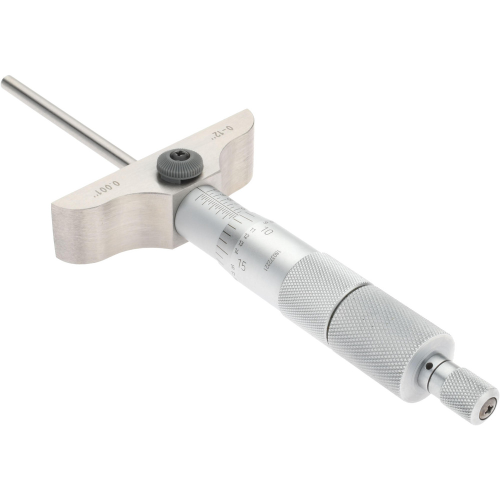 SPI - Mechanical Depth Micrometer: 12'' Range, 12 Rods | MSC Direct