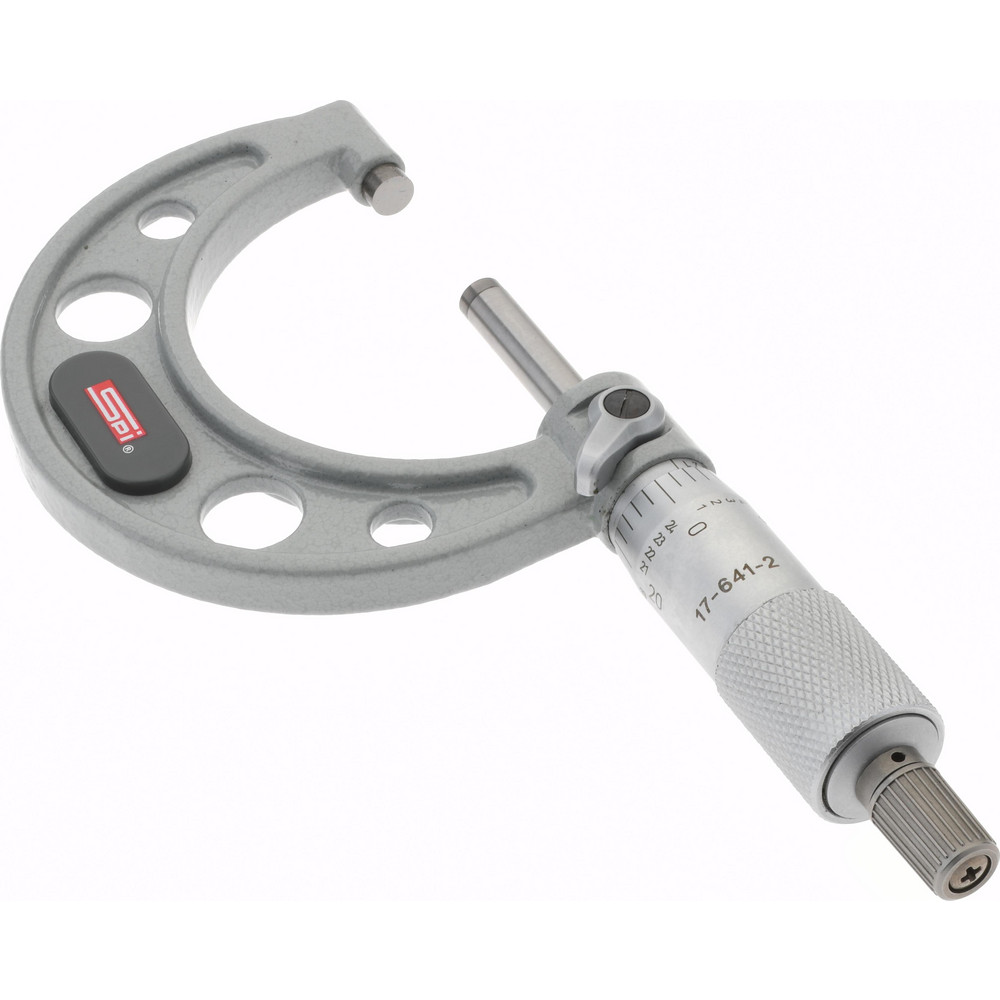SPI - Mechanical Outside Micrometer: 2" Range, 0.0001" Graduation | MSC ...