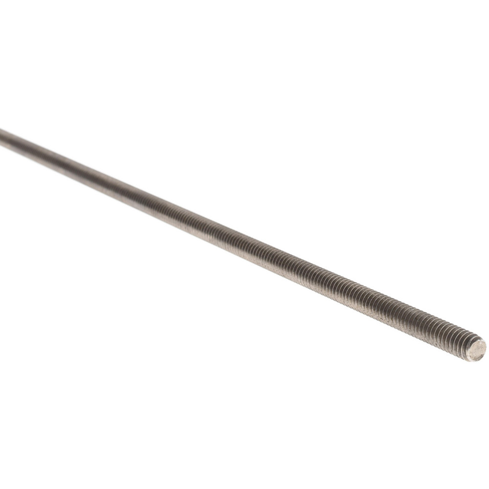 Made in USA - General-Purpose Threaded Rod: #8-32, 2' OAL, Stainless ...