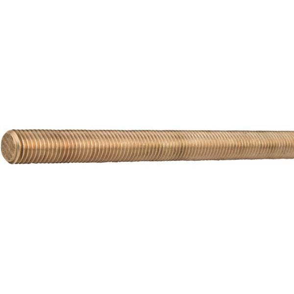 Made in USA - General-Purpose Threaded Rod: 1/4-20, 6' OAL, Silicon ...