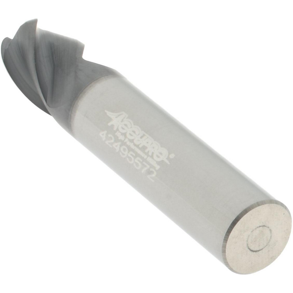 Accupro - Ball End Mill: 3/8" Dia, 1/2" LOC, 4 Flute, Solid Carbide | MSC Direct