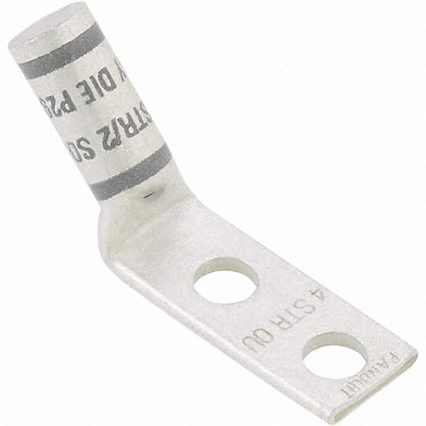 Panduit - Rectangle Ring Terminal: Non-Insulated, 6 AWG, Compression ...