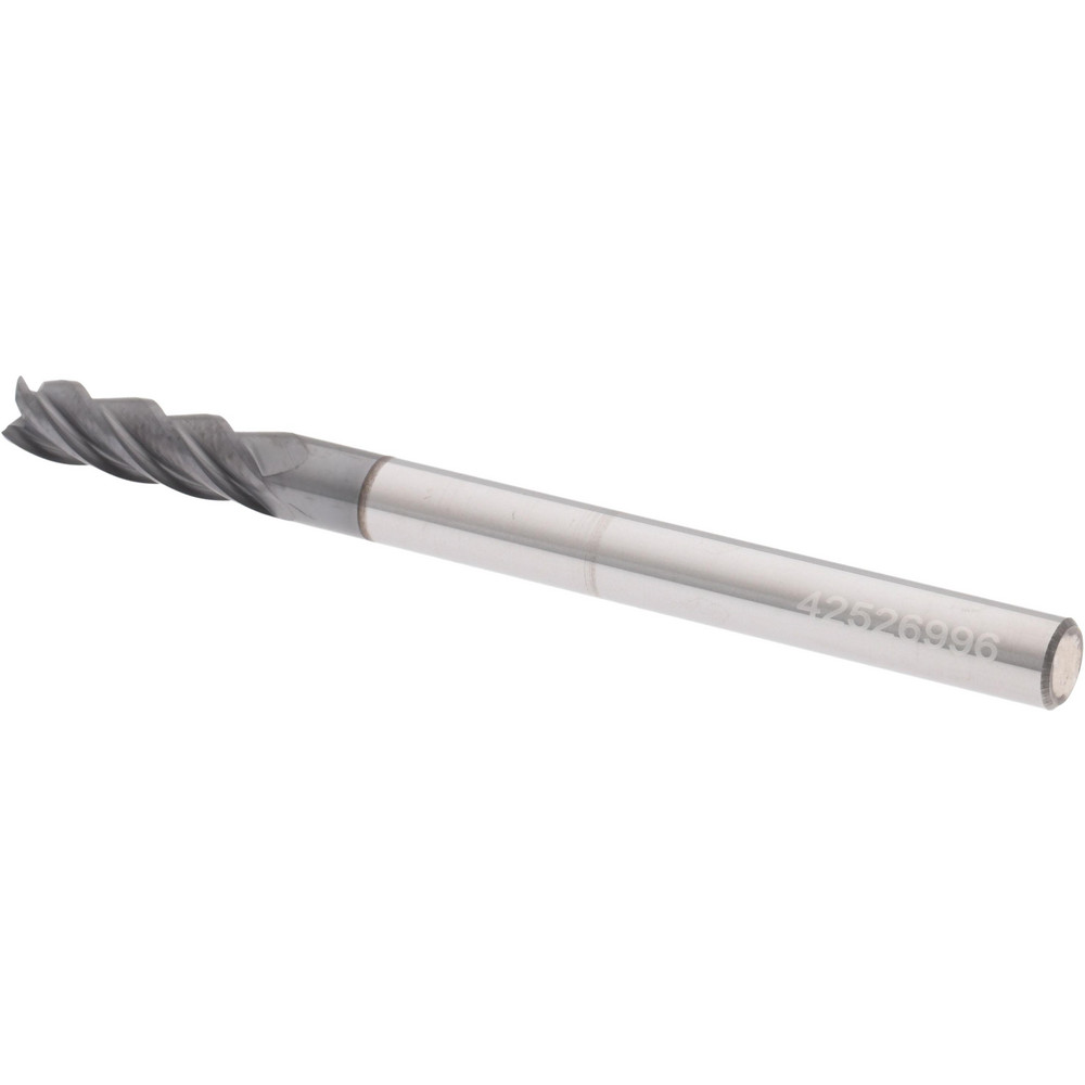 Accupro - Roughing & Finishing End Mill: 3/16" Dia, 4 Flute, Solid ...