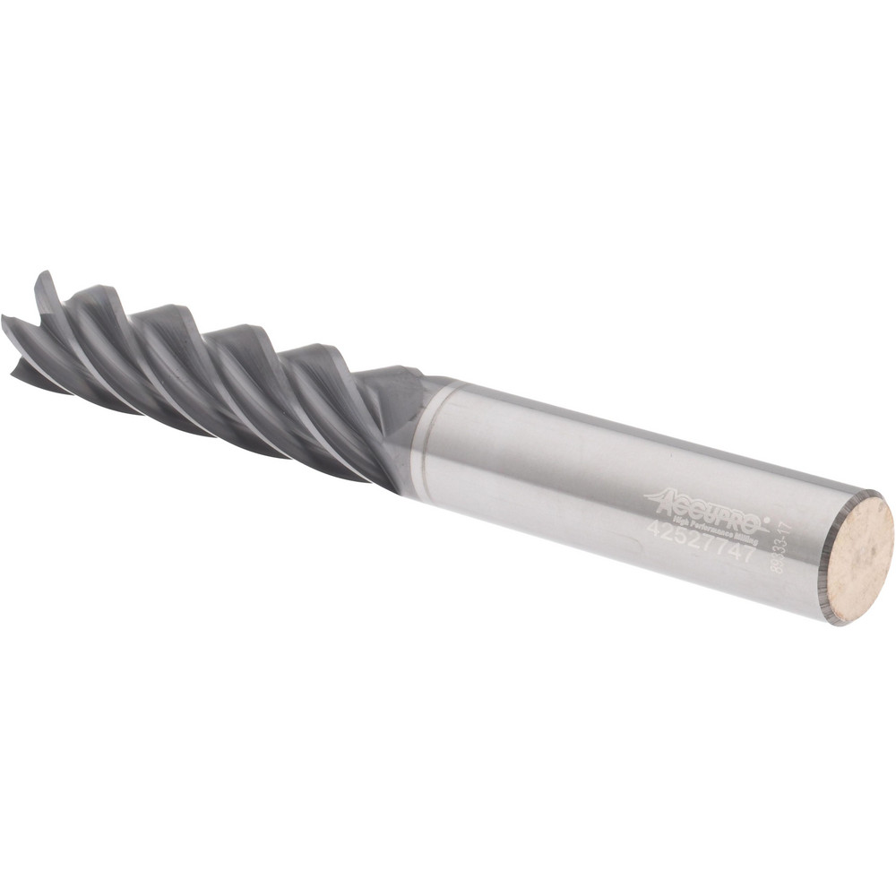 Accupro - Square End Mill: 1/2" Dia, 2" LOC, 5 Flute, Solid Carbide | MSC Direct