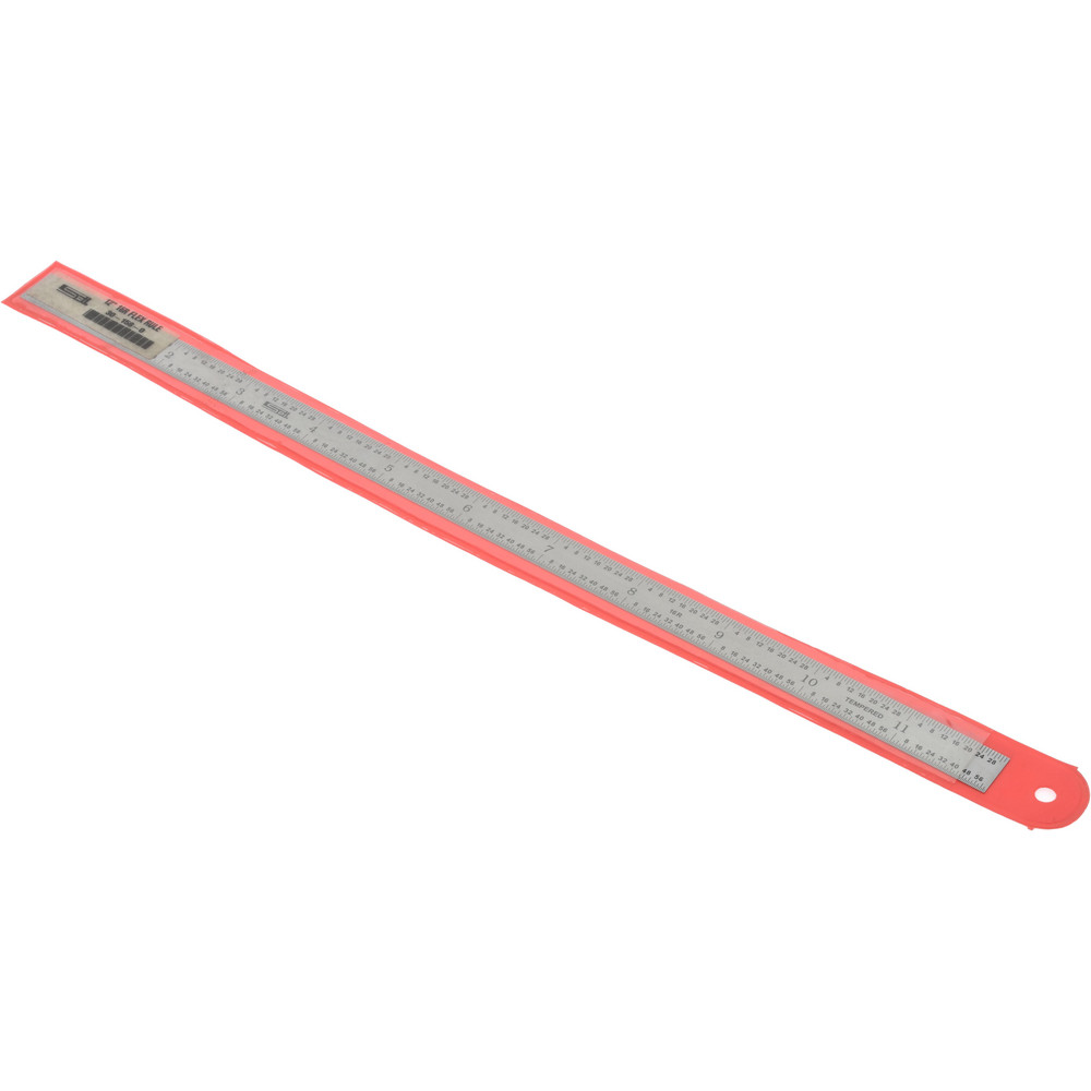SPI - Steel Rule: 12" OAL, 16R Graduation, Flexible | MSC Direct