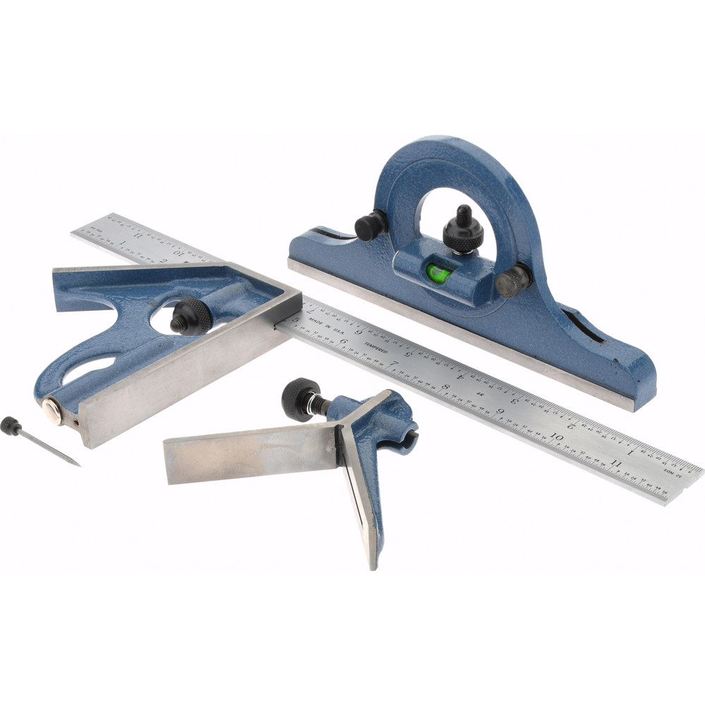 SPI - 4 Piece, 12" Combination Square Set | MSC Direct