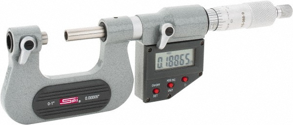SPI - 0 to 25mm Range, Electronic Screw Thread Micrometer - 42626259 ...