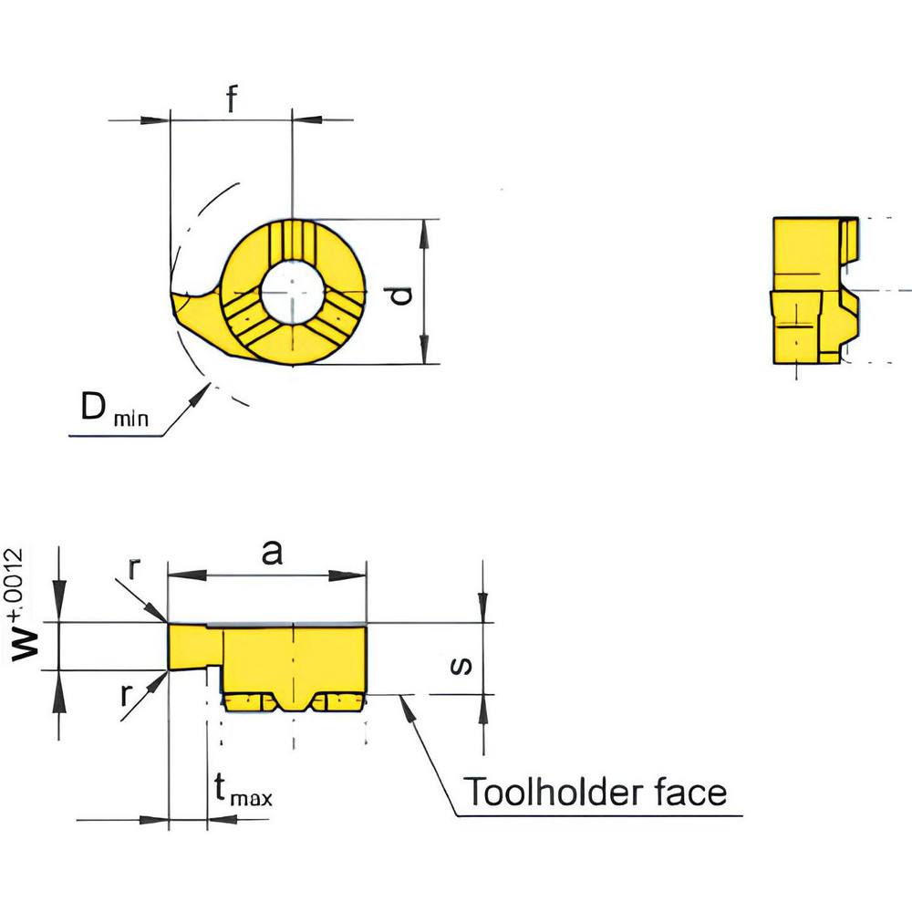 HORN - Profiling Insert: RU111.0046.08 TN35, Carbide | MSC Direct