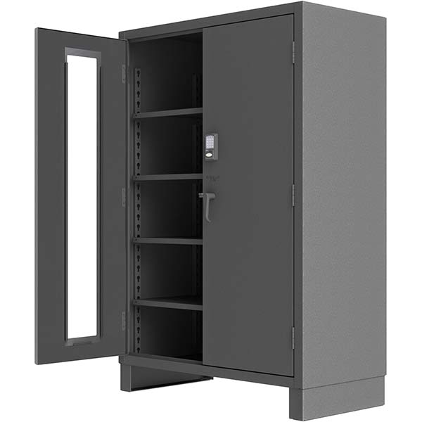 Durham - Steel Access Control & Shelf Cabinet: 60" Wide, 24" Deep, 78 ...