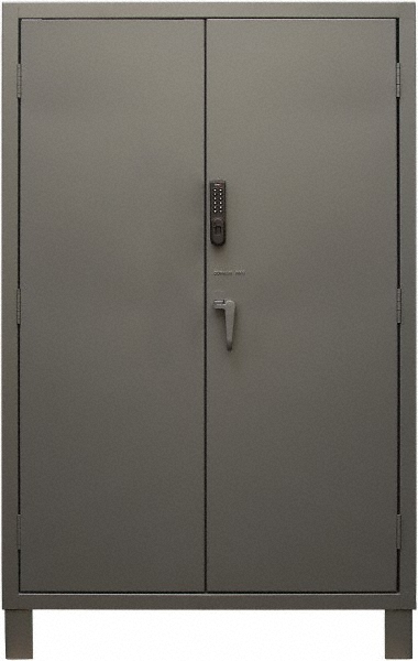 Durham - Steel Access Control & Shelf Cabinet: 48" Wide, 24" Deep, 78 ...