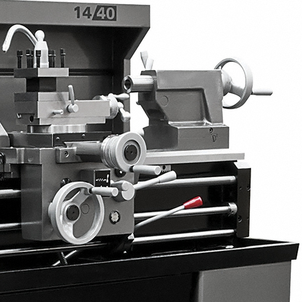 Jet - Single Phase 230V 3 hp 14" Swing Frequency Engine Lathe ...