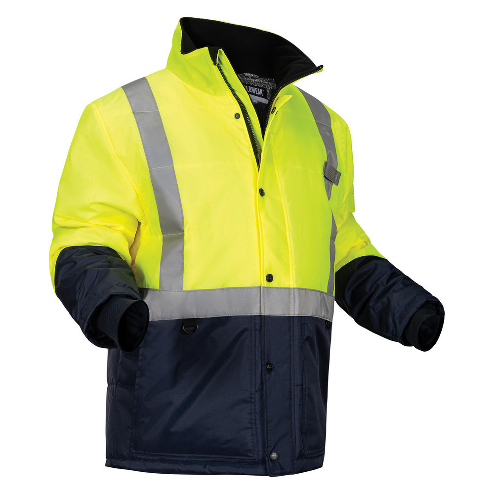 Ergodyne - High Visibility Jacket: Size Small, Polyester, Zipper ...
