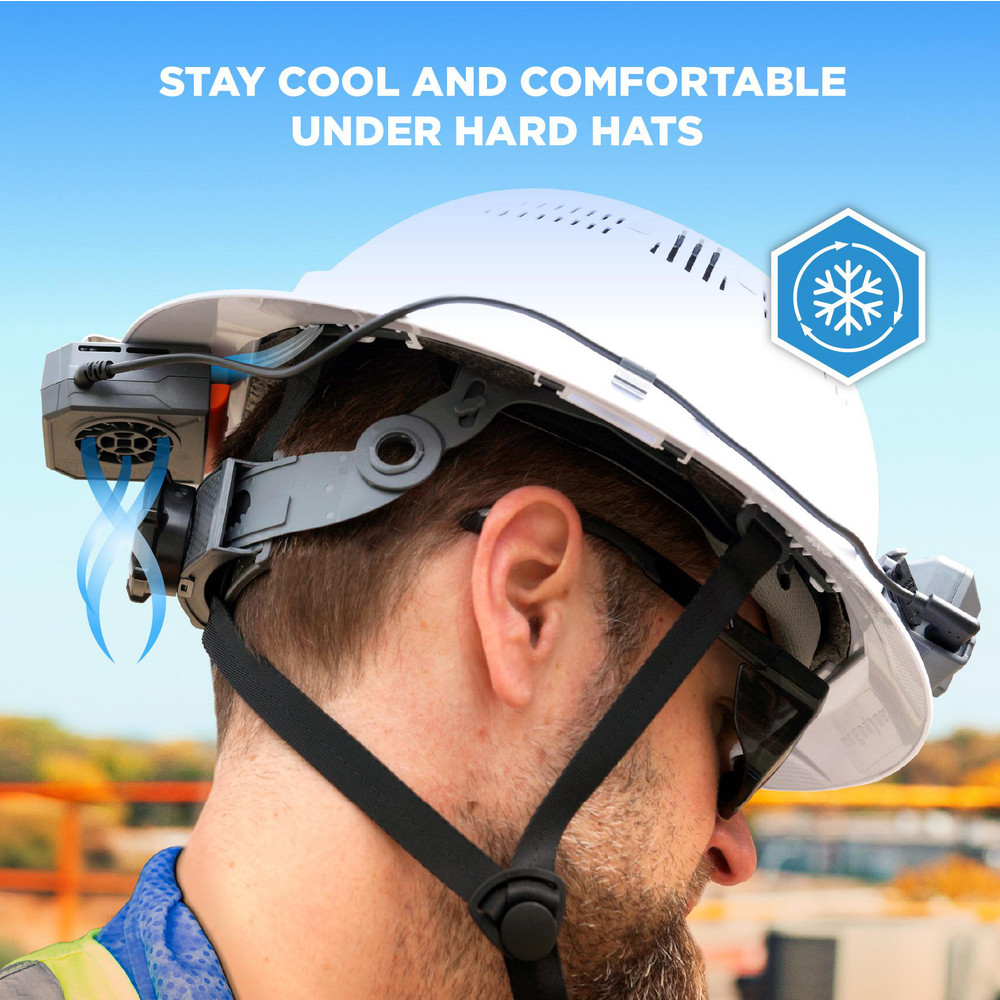 Ergodyne - Hard Hat Accessories: Hard Hat Cooling Fan, Fan | MSC Direct