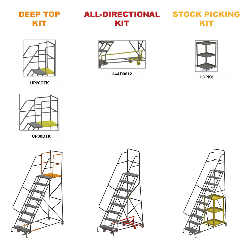 TRI-ARC - Ladder Kit: Platform Enclosure Ladder Kit, Use with Standard ...