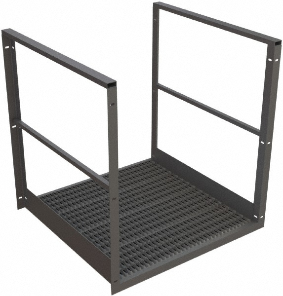 TRI-ARC - Aluminum Rooftop Rolling Ladder: 44" Platform | MSC Direct