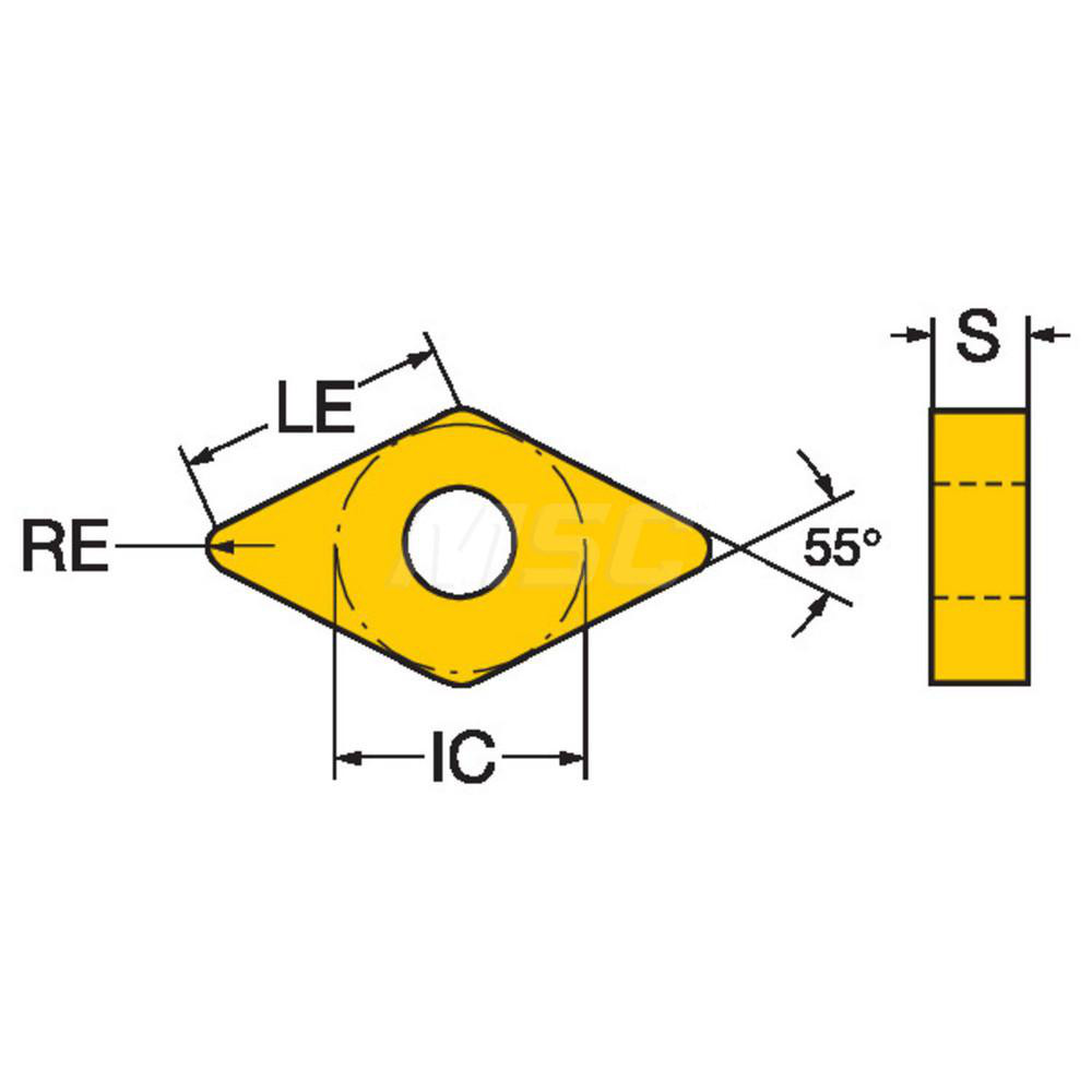 Sandvik Coromant - Turning Insert: DNMG432-MM 2025, Carbide | MSC Direct