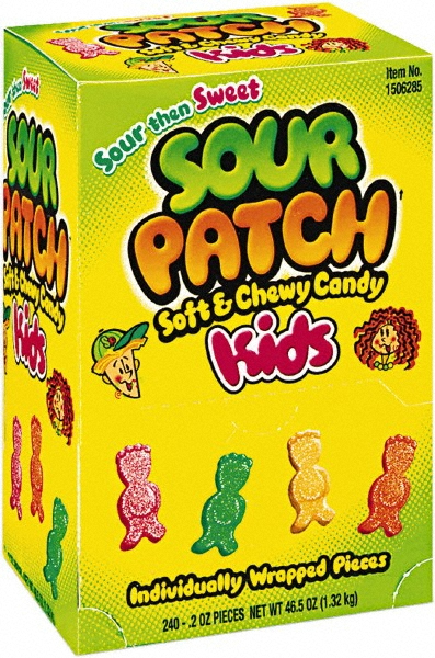 Sour Patch - Box of 240 Pcs Candy | MSC Direct