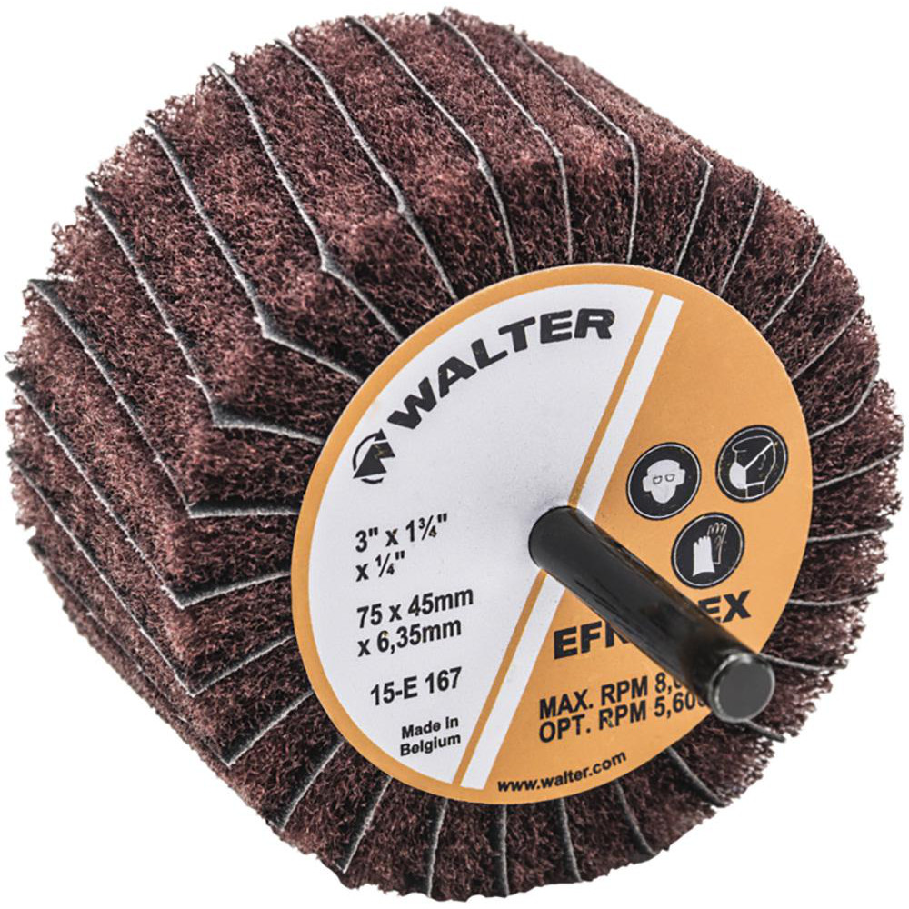 WALTER Surface Technologies - 3X1-3/4" 220G FLEX A/O SHK MTD FLAP WHL ...
