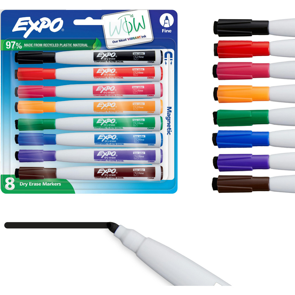 Expo - Dry Erase Markers & Accessories: Color: Black, Green, Blue, Red ...