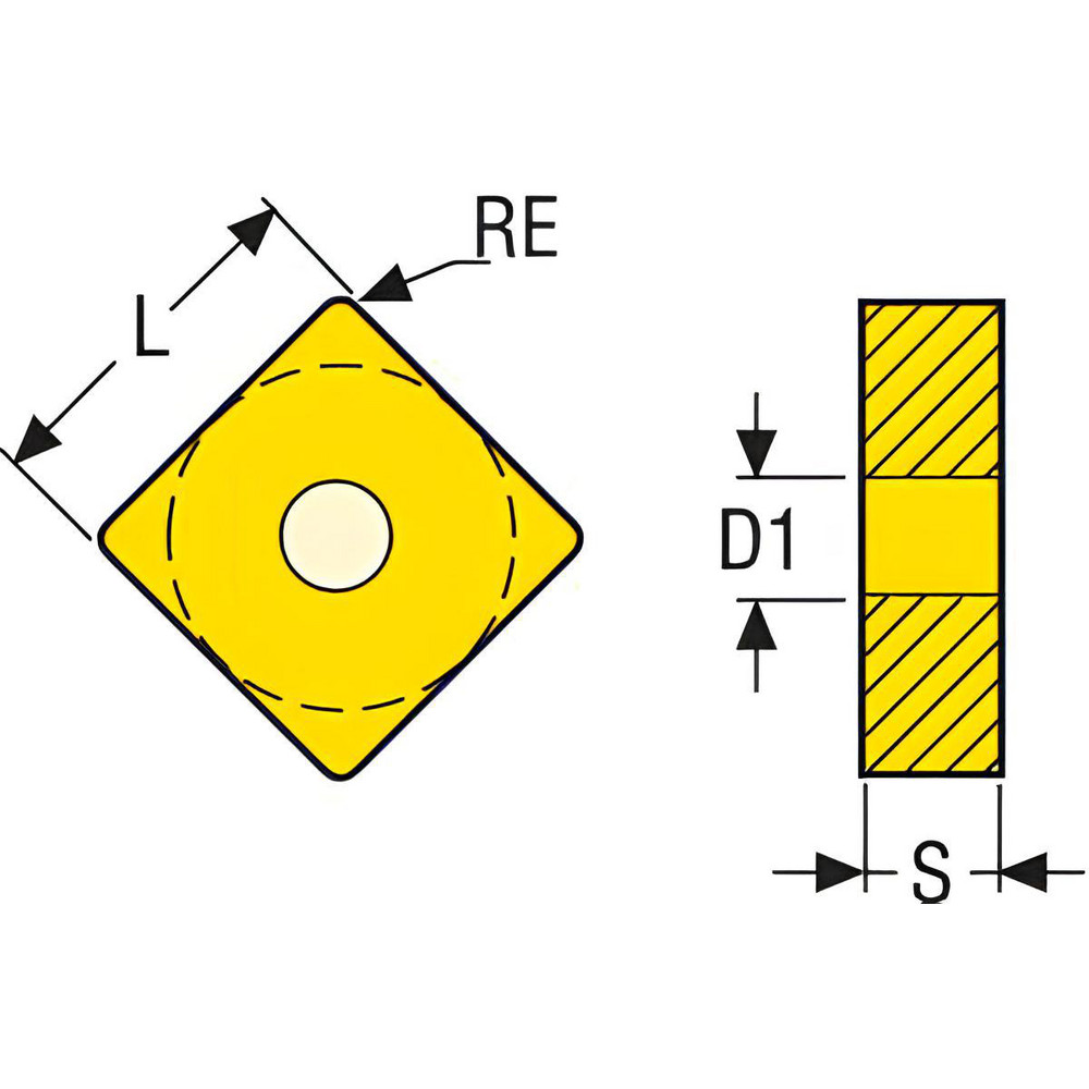 Seco - Turning Insert: SNGA432S-L1-D CBN200, PCBN | MSC Direct