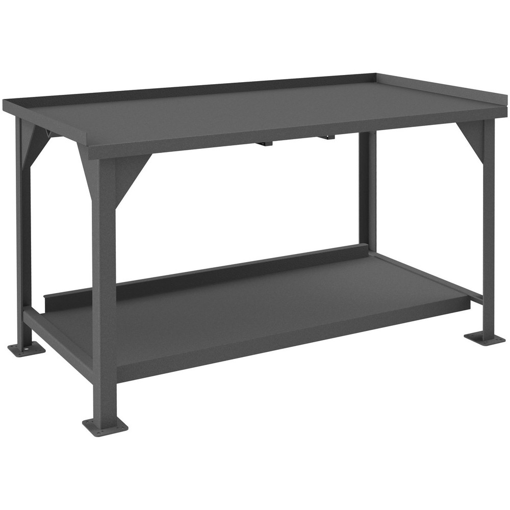 Durham - Heavy-Duty Work Table: 72" Wide, 30" Deep, 35-5/8" High ...