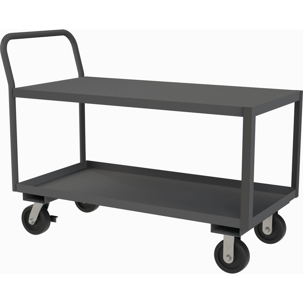 Durham - Low Deck Utility Cart: 48" Long, 24" Wide, Steel, 2000 lb ...