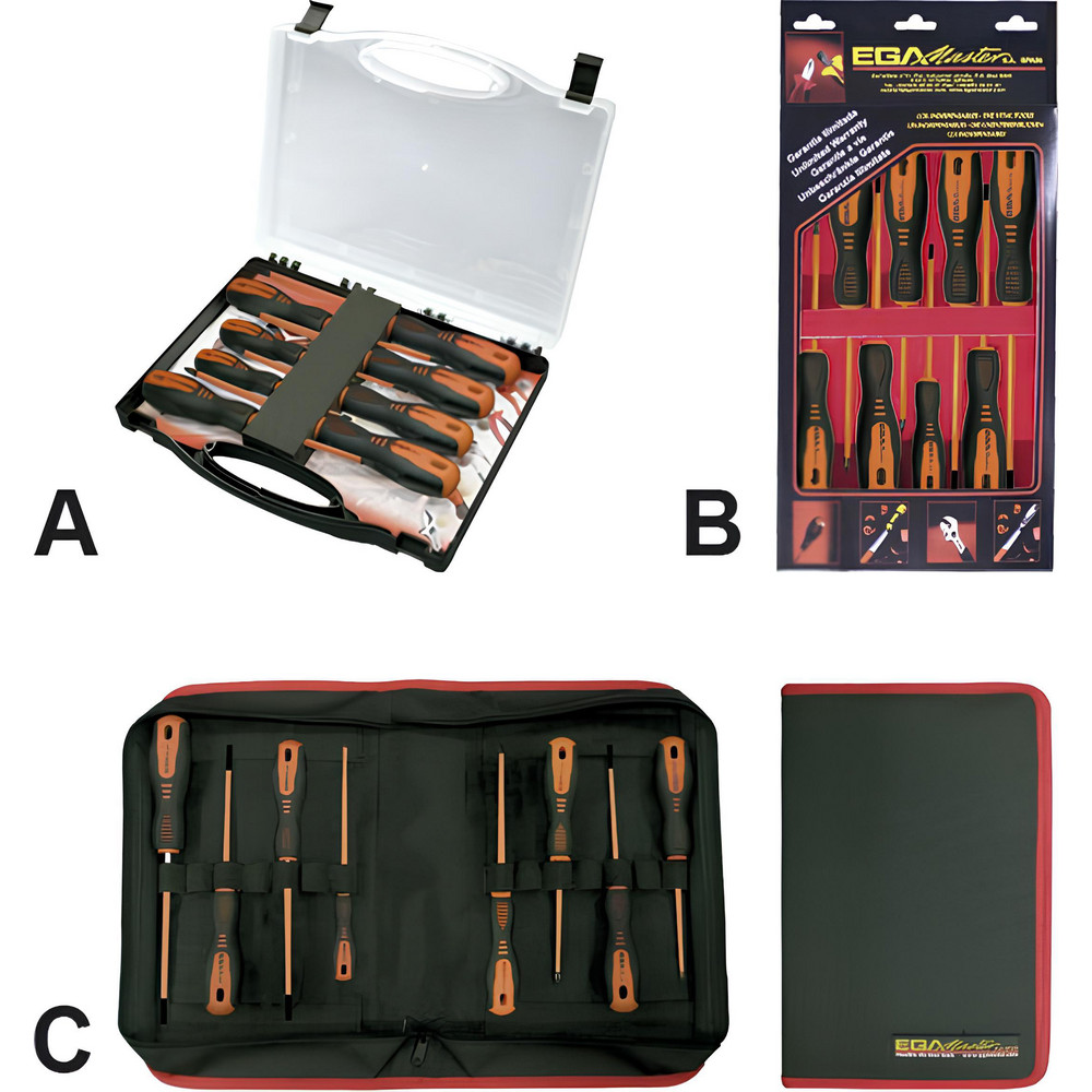 EGA Master - Screwdriver Sets: Screwdriver Types Included: Insulated ...