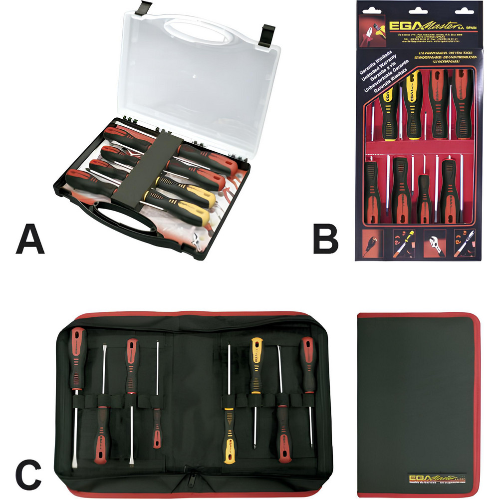EGA Master - Screwdriver Sets: Screwdriver Types Included: Slotted ...