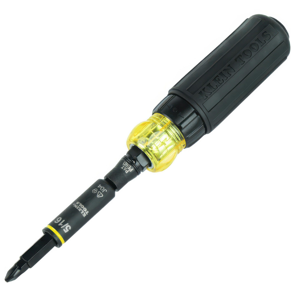 Klein Tools - Bit Screwdrivers: Type: 11 in 1 Screwdriver; Tip Type ...