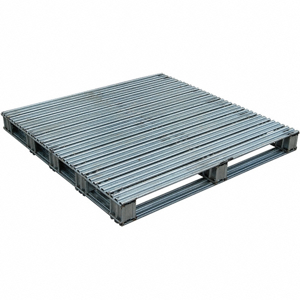Vestil - Galvanized Steel Pallet: 48" x 48" x 4-3/4", 8,000 lb Floor ...