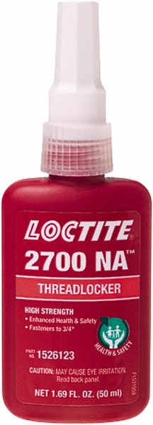 Loctite - 50 mL Bottle, Red, High Strength Liquid Threadlocker ...
