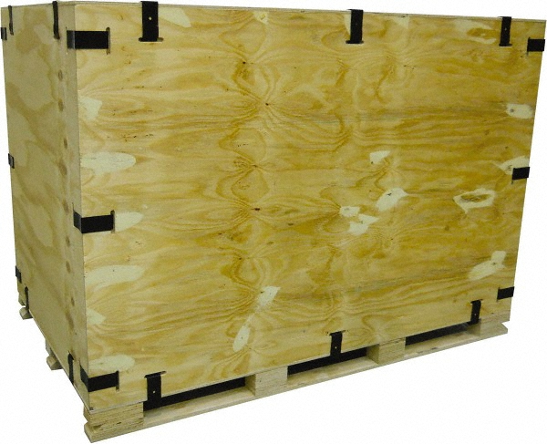packIQ - Bulk Storage Container: Collapsible Wood Crate | MSC Direct